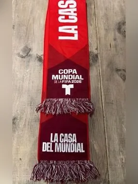 Accessories | La Casa Copa Mundial 226 Red Scarf | Poshmark
